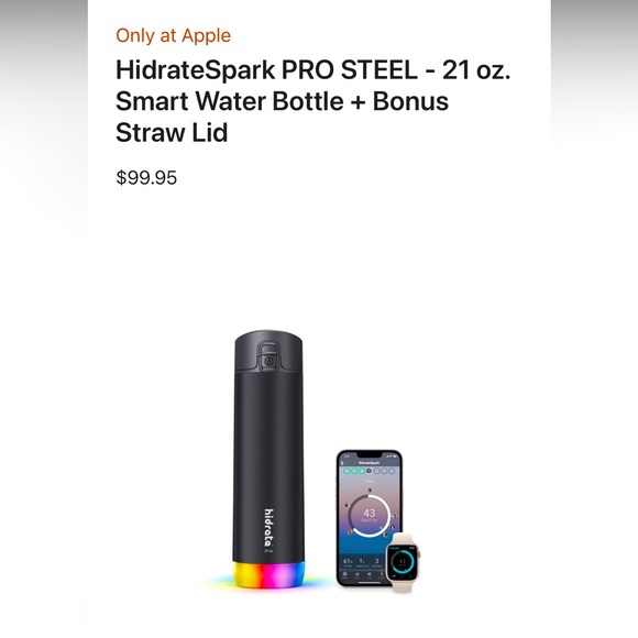 Apple | Other | Brand New Apple Hidratespark Pro Steel Smart Water ...